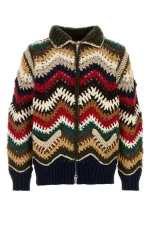 Sacai Crochet Cardigan - Multicoloured