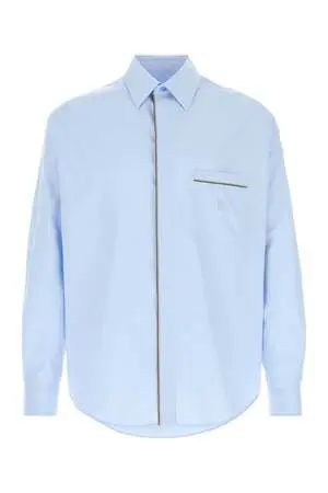 Fendi Poplin Cotton Shirt - Light Blue