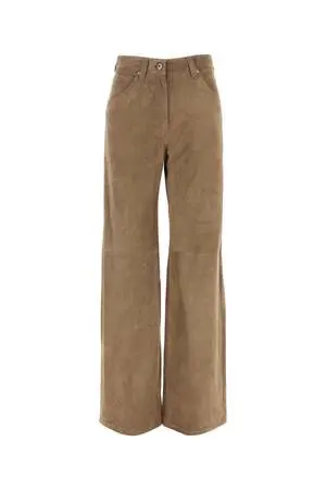 Brunello Cucinelli Straight-leg Suede Pants