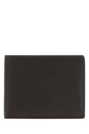 THE ROW 11 Cm X 8 Cm X 2 Cm Dark Leather Wallet - Brown