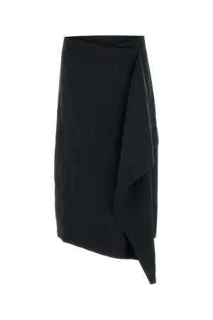 AMI Paris Virgin Wool Skirt - Black