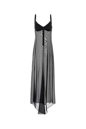 Balenciaga Stretch Tulle Naked Dress - Black