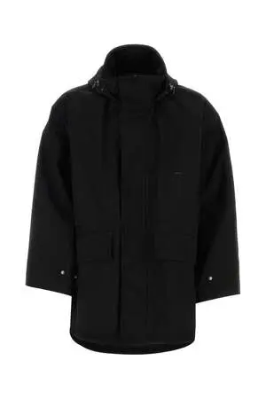 WOOYOUNGMI Nylon Windbreaker Jacket - Black