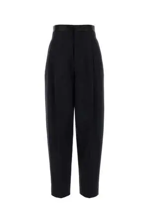 Bottega Veneta 100% Wool Wide-leg Trousers