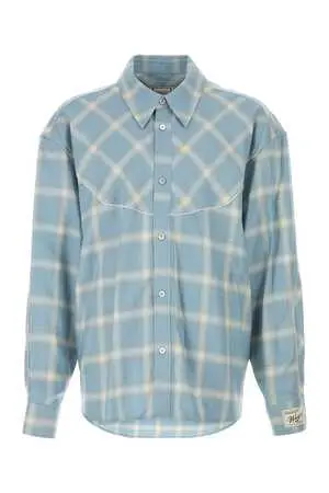 WOOYOUNGMI Embroidered Oversized T-shirt - Checked