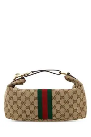Gucci Gg Fabric Vanity Handbag With Gold-tone Hardware - Printed