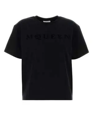 Alexander McQueen 100% Cotton T-shirt - Black