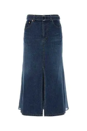 Sacai Sculpted Denim Mini Skirt