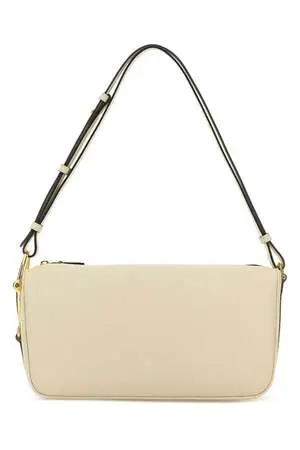Gucci Half Horsebit Leather Shoulder Handbag, Medium 31cm X 17cm X 12cm - White