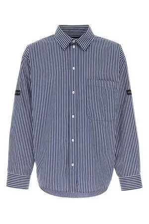 Balenciaga Embroidered Poplin Shirt For - Stripped