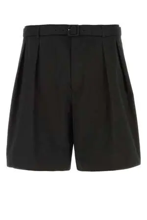 Saint Laurent Poplin Bermuda Shorts - Black