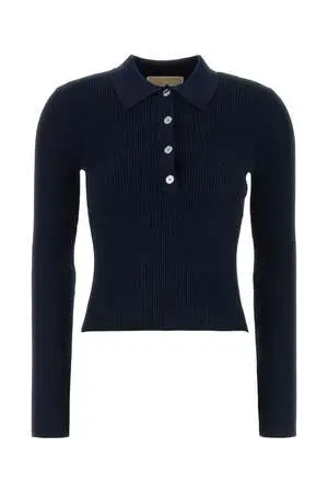 Michael Kors Stretch Viscose Blend Polo Shirt