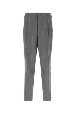 Brunello Cucinelli Brunello Cucinelli Embroidered Cotton Pants For Men Stripped