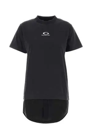Balenciaga Slate Cotton T-shirt Dress
