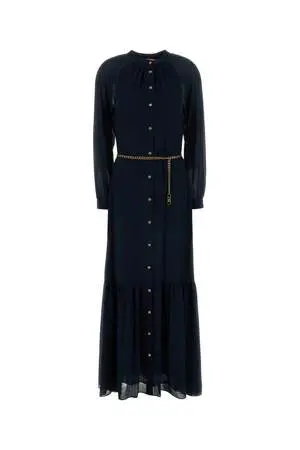 Michael Kors Crepe Shirt Dress With Button Detailing