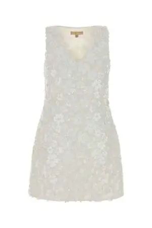 Michael Kors Embellished Stretch Polyester Mini Dress