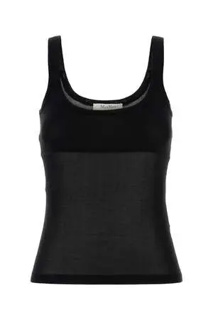 Max Mara Viscose Blend Tank Top - Black