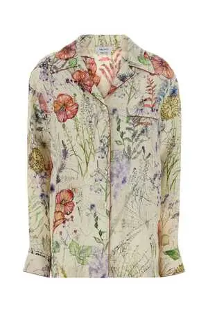 Alexander McQueen Printed Crepe Shirt For - Floral