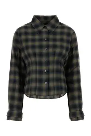 Our Legacy Embroidered Cotton Blend Shirt For - Checked