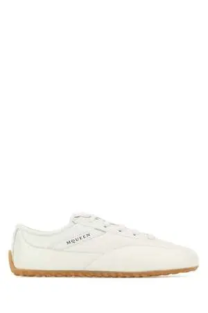 Alexander McQueen Boxe Leather Sneaker For - White