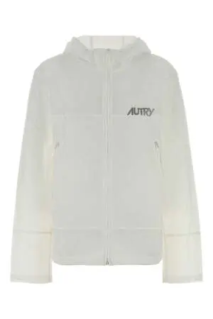 AUTRY Nylon Windbreaker Jacket - White