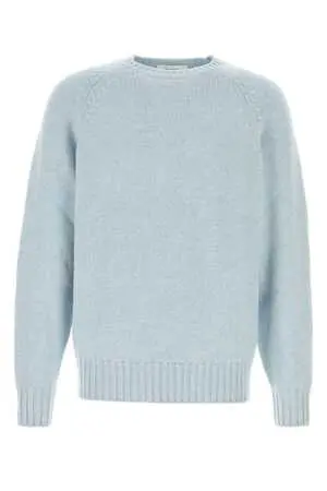 UMIT BENAN Light Cashmere Crew Neck Pullover - Light Blue