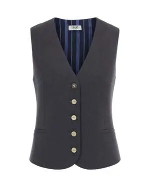 Liu Jo Tailored Sleeveless Vest With Button Front