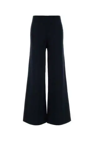 Max Mara Knit Strillo Wide-leg Pant - Blue