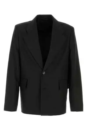 Séfr Twill Wool-blend Blazer - Black