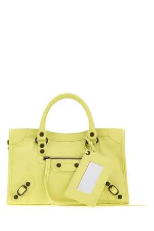 Balenciaga Small Leather City Handbag With Shoulder Strap