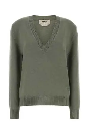 Fendi Stretch Cashmere Sweater - Green