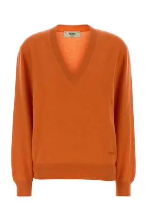 Fendi Stretch Cashmere Sweater - Orange