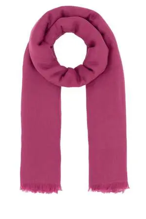Max Mara Cotton-modal-cashmere Blend Aeremi Scarf, 180 X 140 Cm - Pink
