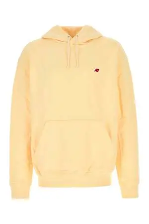 NEW BALANCE Cotton Pullover Hoodie - Yellow