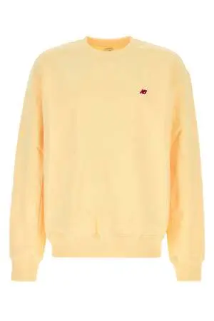 NEW BALANCE Cotton Pullover Hoodie - Yellow