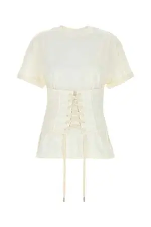 Alexander McQueen 100% Cotton Crewneck T-shirt - White