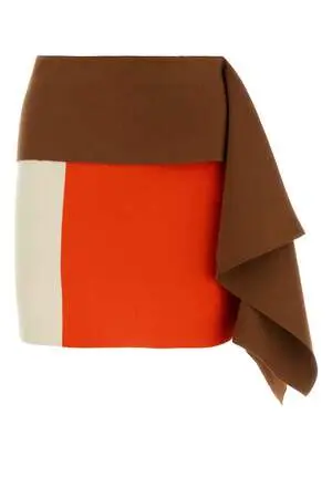 Fendi Multicolor Wool Mini Skirt - Multicoloured
