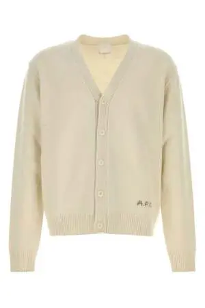 A.p.c. Kevin Wool Cardigan - White