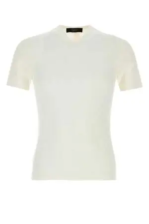 Gucci Viscose-nylon Knit T-shirt - White