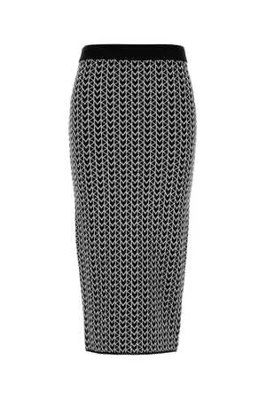 Michael Kors Embroidered Stretch Viscose-blend Skirt