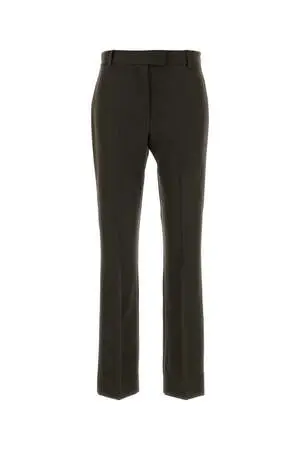 S MAXMARA Sculpted Stretch Cotton-blend Fatina Pant - Brown