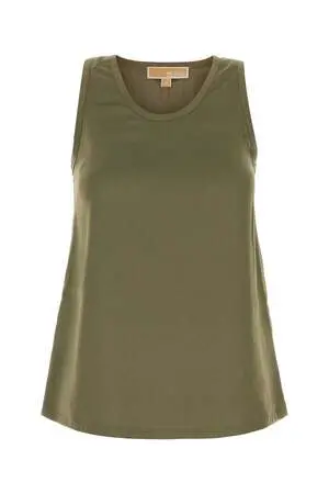 Michael Kors Satin Tank Top - Green