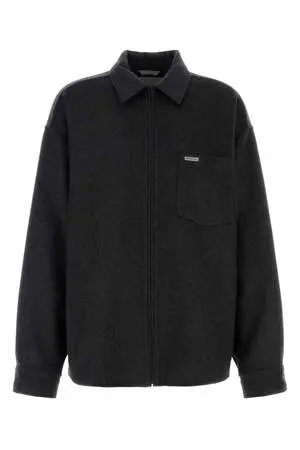Balenciaga Charcoal Wool-blend Jacket