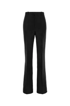 Gucci 100% Silk Straight-leg Tailored Trousers
