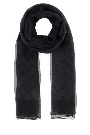 Gucci Chiffon Foulard-style Silk Scarf