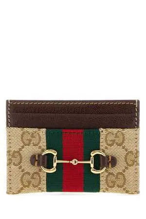 Gucci Mini Gg Fabric Card Holder - Printed