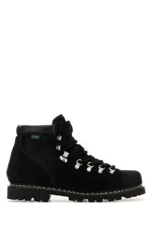 Junya Watanabe Leather Ankle Boots With Hair Detail