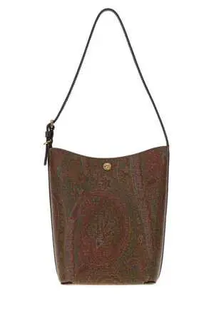 Etro Canvas Shoulder Handbag With Adjustable Strap - Printed