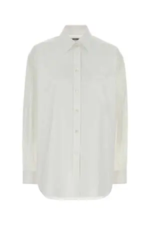 Moschino Stretch Poplin Shirt - White