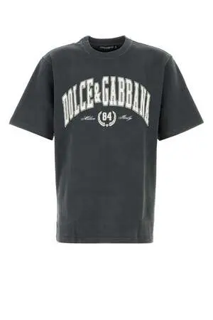 Dolce & Gabbana Charcoal Cotton T-shirt